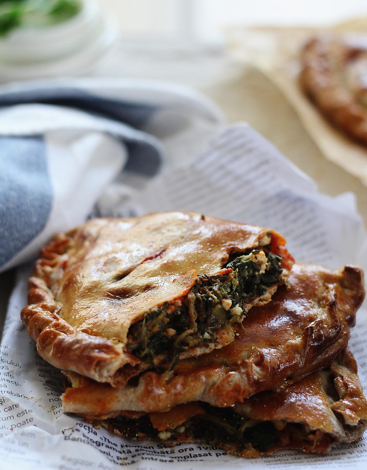 Spinach and Goat Cheese Calzone | Homemade Calzone Recipe